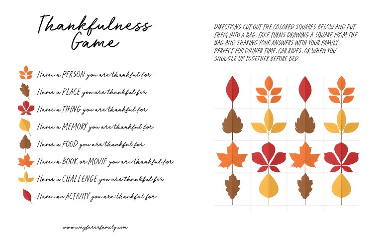 Teaching Children Thankfulness » Wayfarer Family